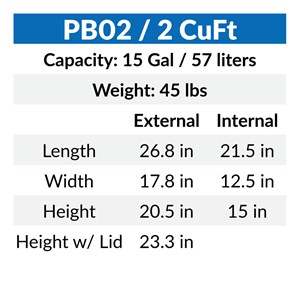 PB02 Small Insulated Chest