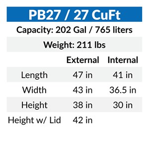 PB27 Medium Insulated Chest